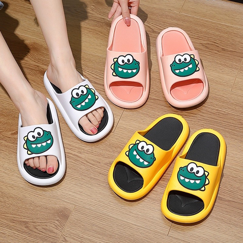 JA5 MOBEILUN Verano Dinosaurio De Dibujos Animados Mujeres Zapatillas ...