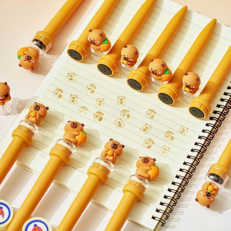 Capybara Sello Pluma De Dibujos Animados Lindo De Alto Valor Kapibara ...