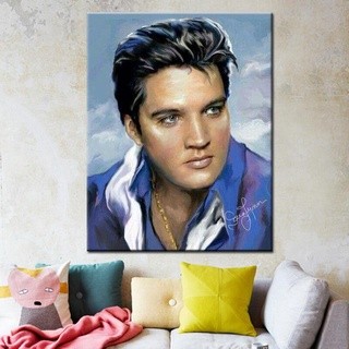 sushun Pinturas De Pared Modernas Elvis Presley El Rey Póster vintage ...