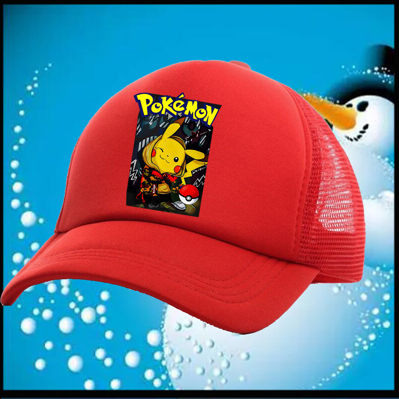 Pok é mon Pikachu Anime Periférico Sombrero De Béisbol Dolor Lengua De ...