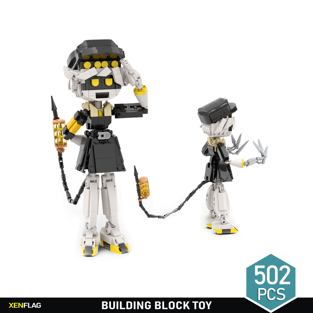MOC Murder Drone V Graphic Killer Game Serie De Personajes De Dibujos Animados Juego De Bloques ...