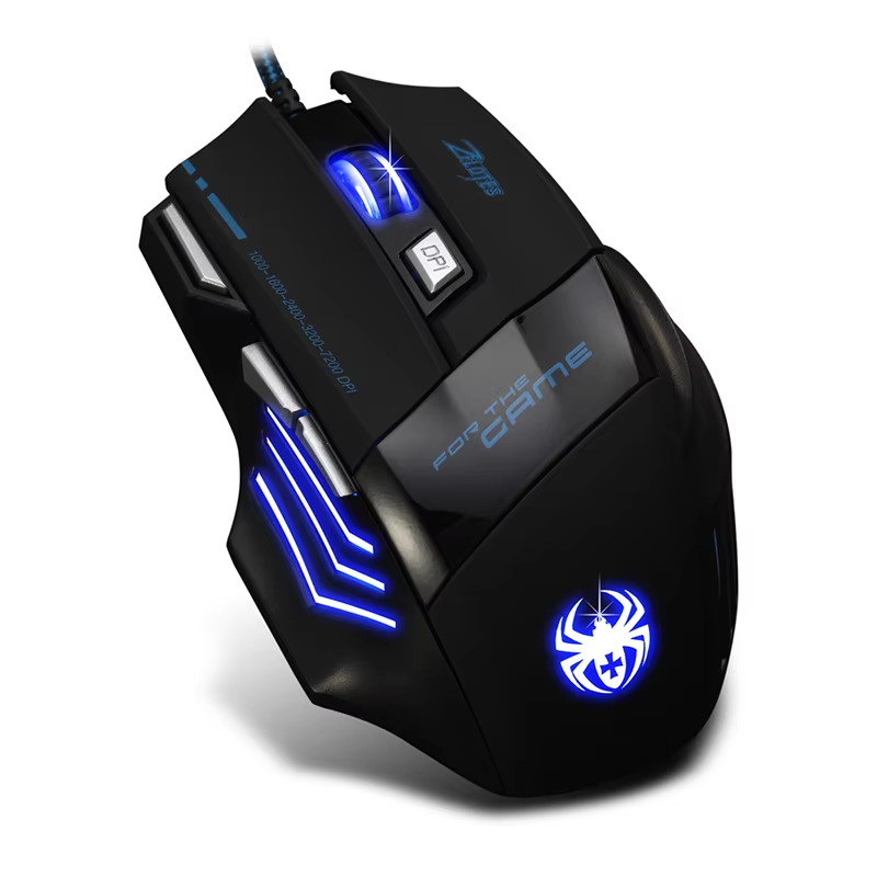 Ratón Ergonómico Para Juegos Con Cable RGB 7200DPI , 7 Botones ...