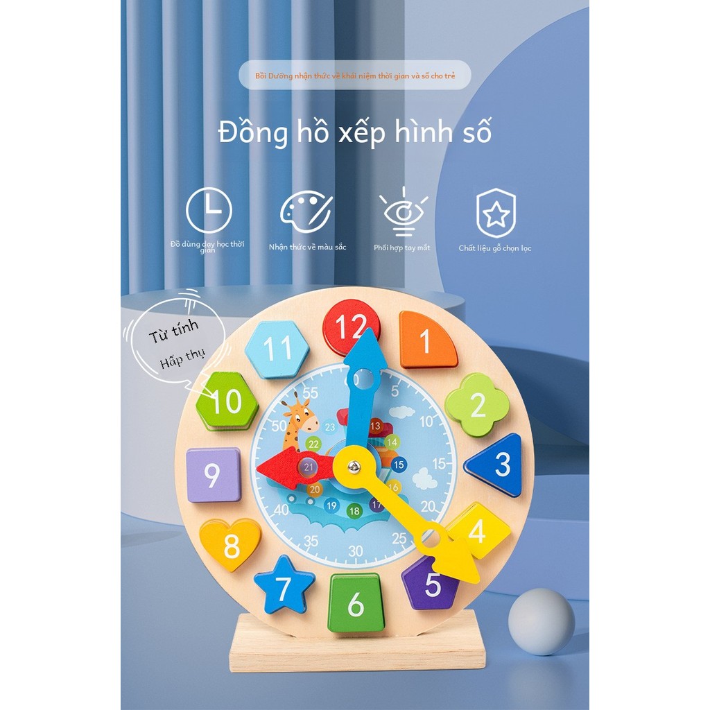 Reloj Digital Magnético De Madera Para Niños Reloj De Escuela Primaria ...