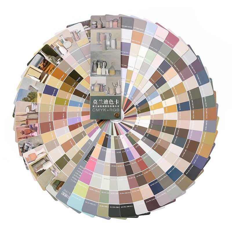 2023 Morandi Tarjeta De Color Cmyk Cuatro Colores De La Tarjeta De ...