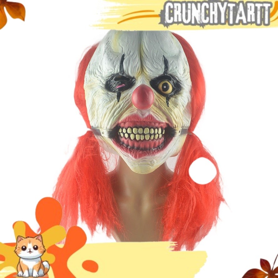 Viral Nuevo TOL-12 Máscara De Látex De Goma Cabeza Completa Payaso ...