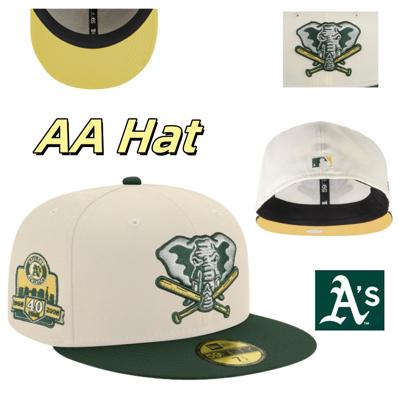 MLB Oakland Athletics Cooperstown 40gracias Sombrero Ajustado Hombre ...