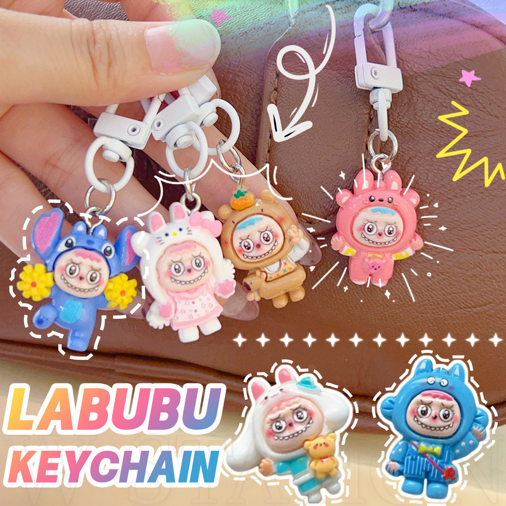 Charms Nuevo Llavero Creativo De Labubu-Lindo Colgante De Resina De ...