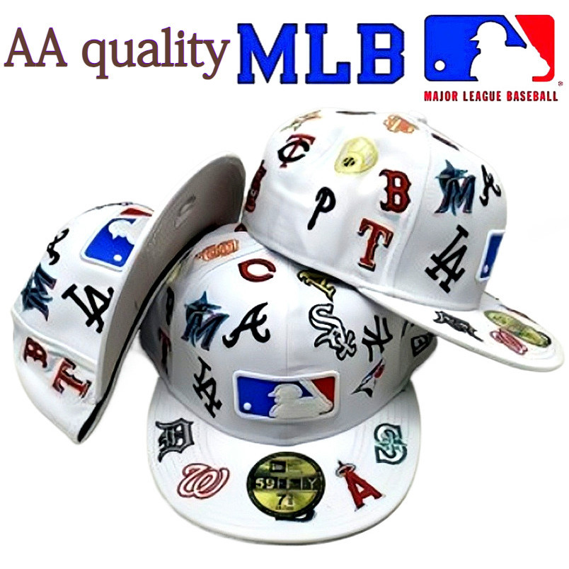 New Era MLB 59FIFTY All Over Patch Gorra Blanca Calidad AA | Shopee México