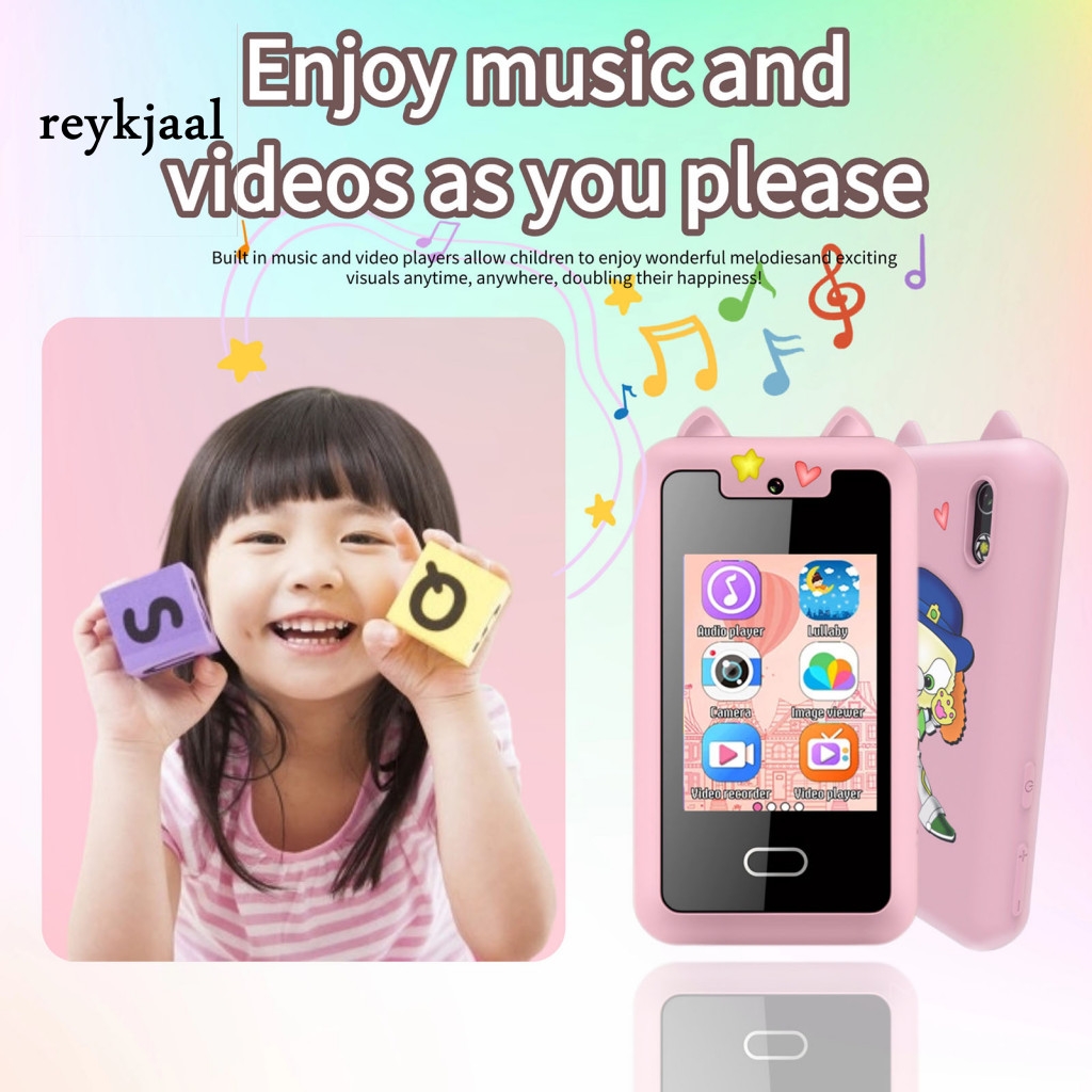 Kids Educational Toy Education Machine with Flashlight Phone Dual Cameras Touchscreen Music Abc ...