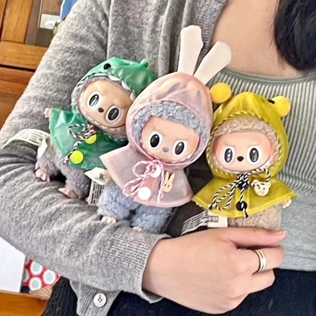 Labubu Ropa De Bebé Labubu Muñeca De Vinilo 17cm Muñeca De Vestir Pop ...