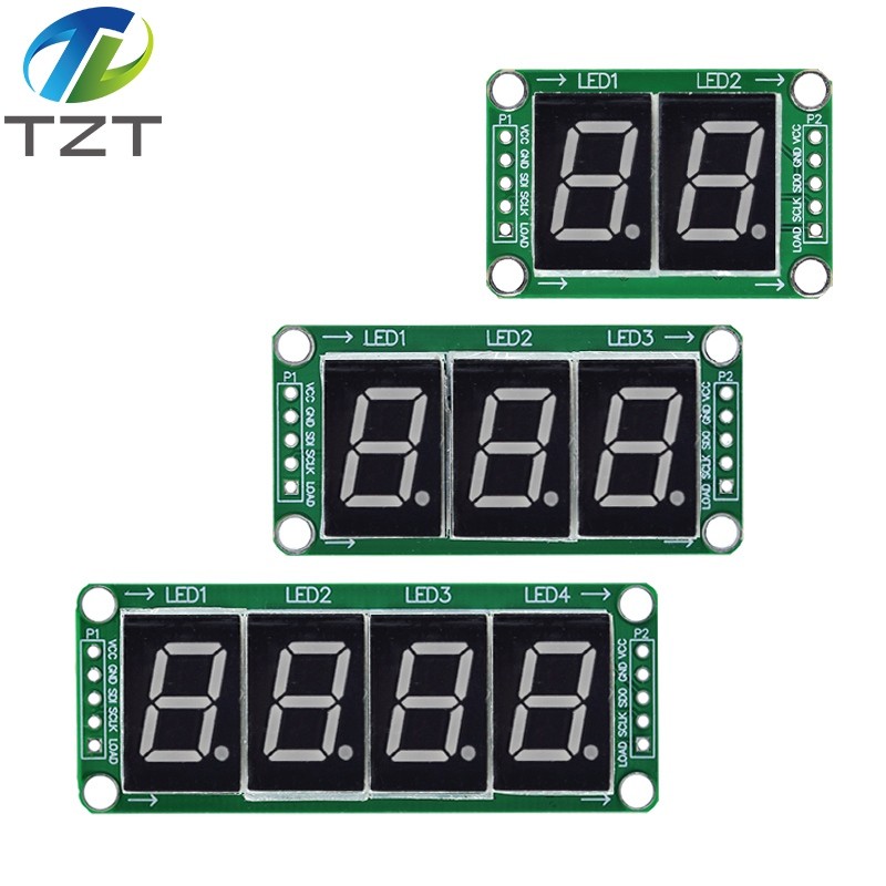 Unidad Estática 2 3 4 Segmentos Tubo digital Módulo De Pantalla LED 2 ...