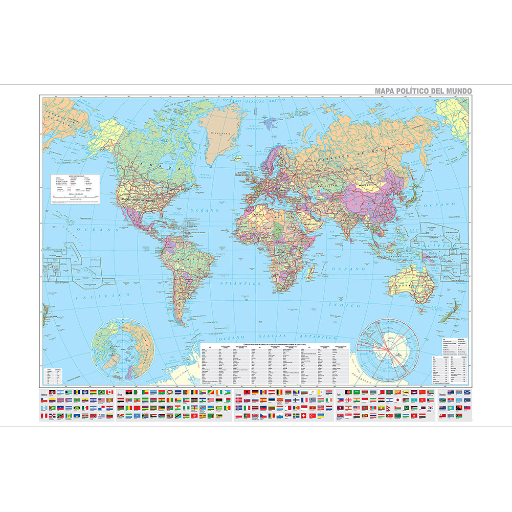 # good Mapa-Marco Español Del Mundo-Distribución Política-Mapas De ...