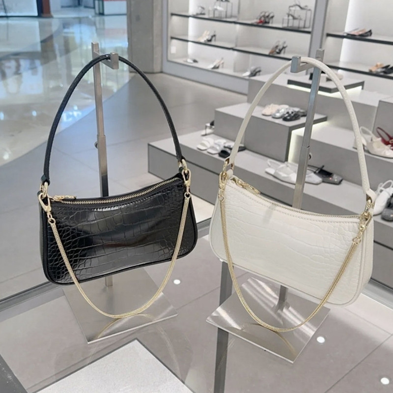 CNK Bolso De Hombro Con Cadena De Patrón De Cocodrilo Para Mujeres ...