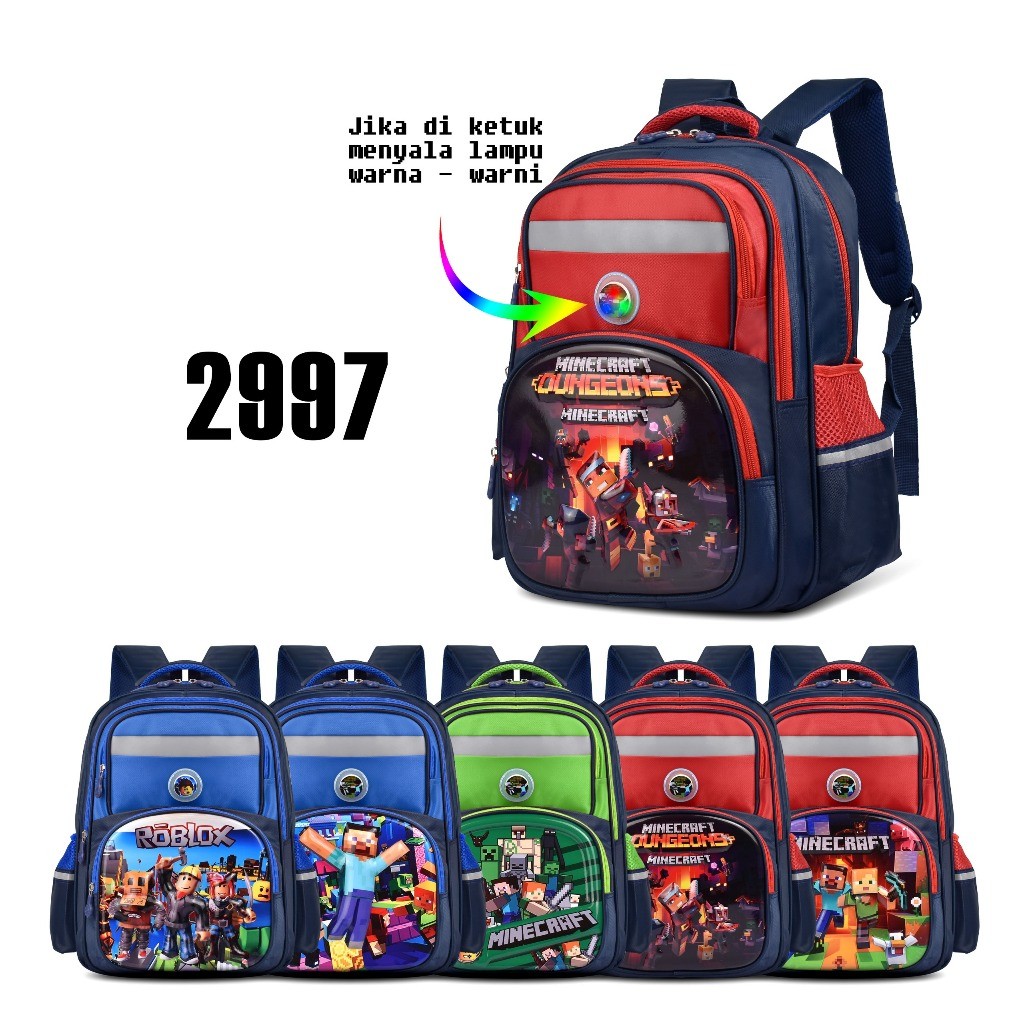 Importador Mochila-De Dibujos Animados 2997 Luz Roblox Y Minecraft ...