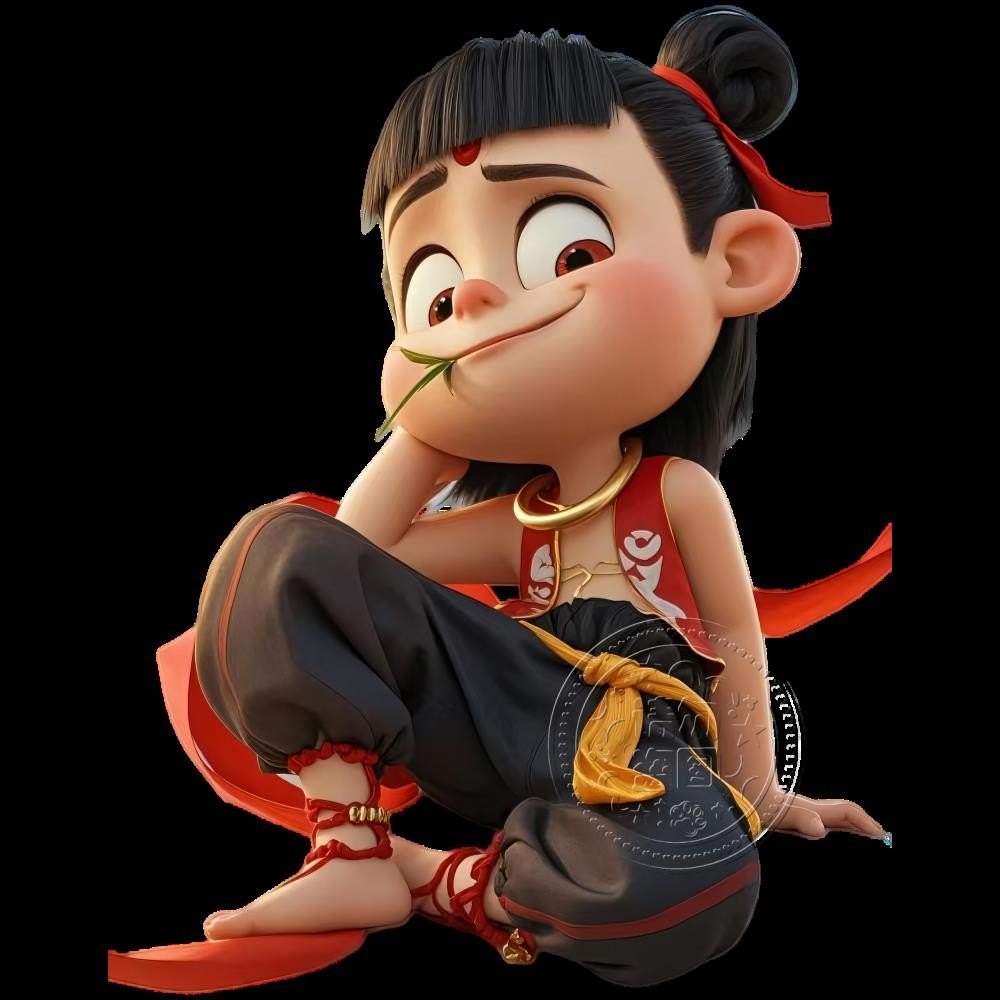 Nezha 's Demon Boy Sea Nezha Cool Guapo Coche Adhesivo De Dibujos ...