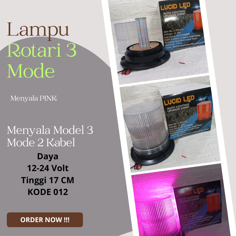 Luces Rotativas 012 3 Modos Coche Camión Engkel Canter Hino Tronton ...