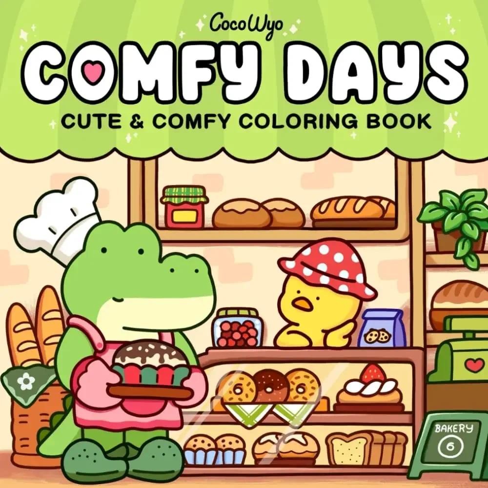 Libro Para Colorear-COZY FRIENDS Para Adultos Y Adolescentes Con ...