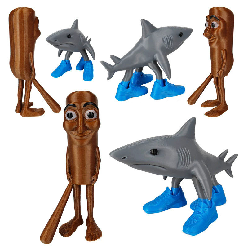 Tralalero Tralala Figuras De Tiburón Tung Sahur Modelo Muñeca Italiana ...