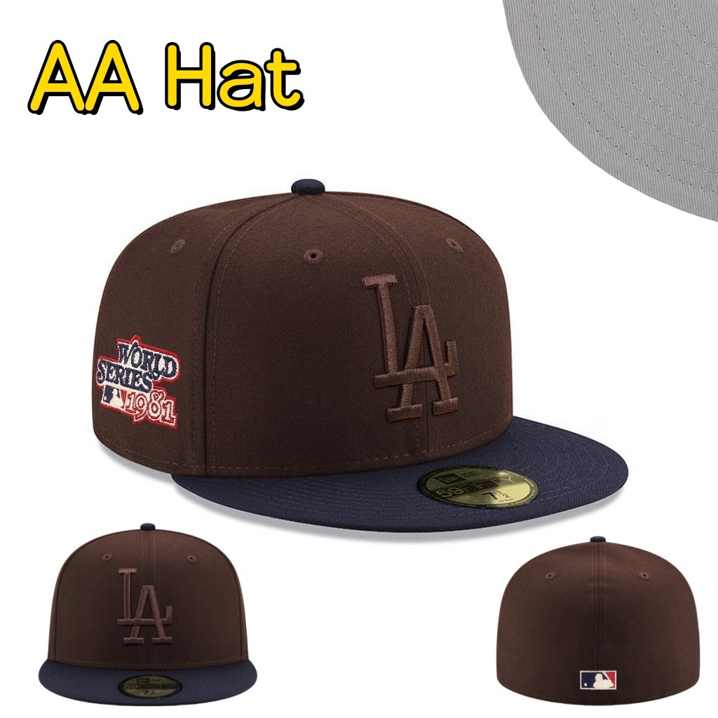 MLB Los Angeles Dodgers Marrón Marino 2Tone 1981 Serie Mundial Sombrero ...