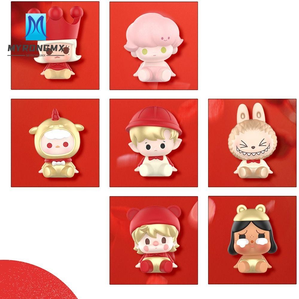 MYRONGMX Caja , Postura Sentada Serie Labubu Dimoo Molly SP Anime ...