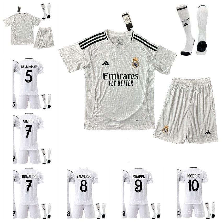 2024-25 Real Madrid casa niños adulto camiseta para la temporada define ...