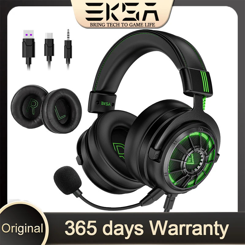 EKSA E5000 Pro Gaming Headset Con Micrófono , Auriculares Con Sonido Envolvente 7.1 Para PC ...