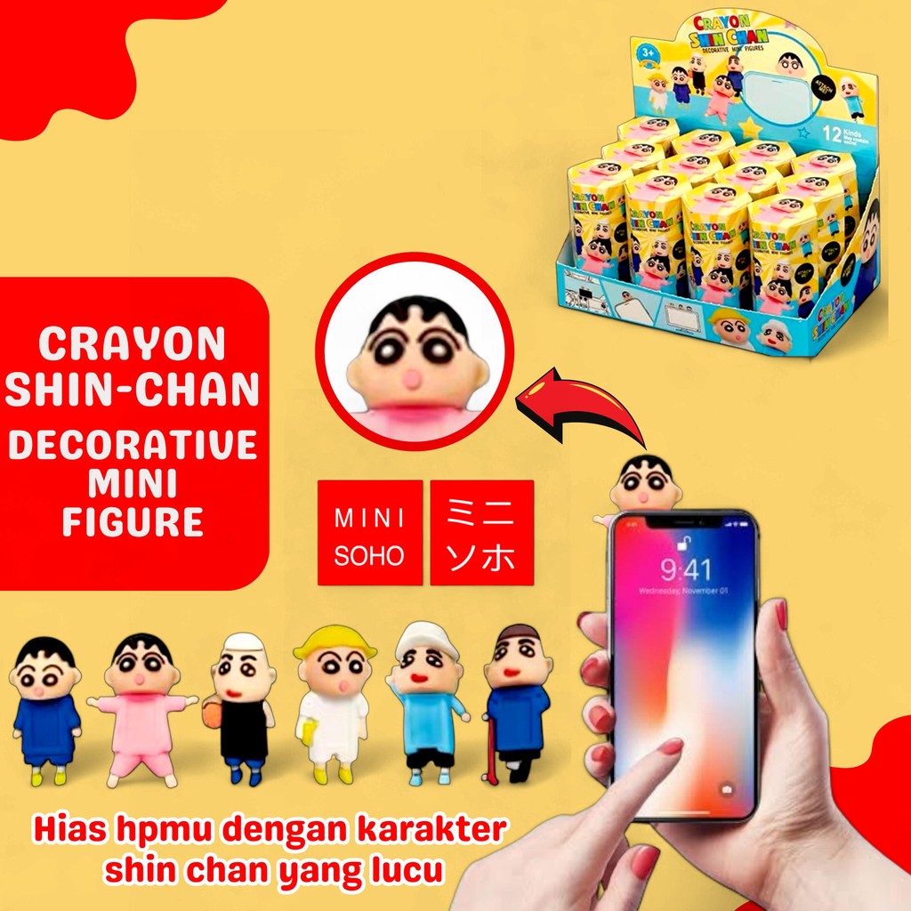 HP Crayon Shinchan Decorativo Mini Figura Personaje Caja Ciega Al Azar ...