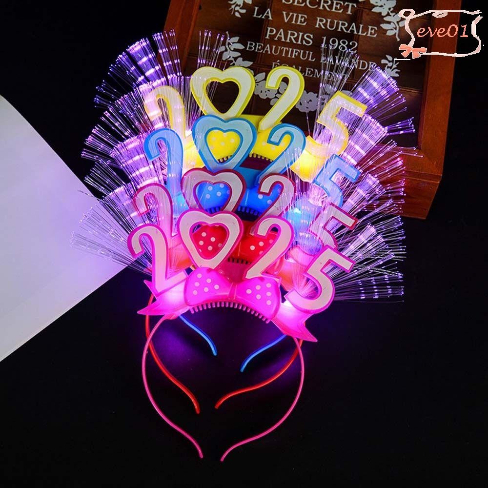 EVE01 2025 Feliz Año Nuevo Diadema , Amor En Forma De Corazón LED Glow ...