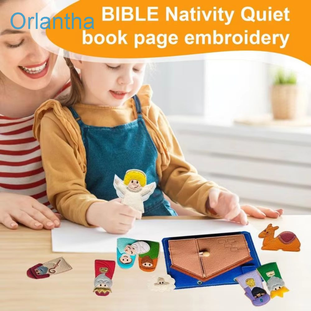 ORLANTHA Puzzle Libro De Fieltro , Aprendizaje Hecho A Mano Biblia ...
