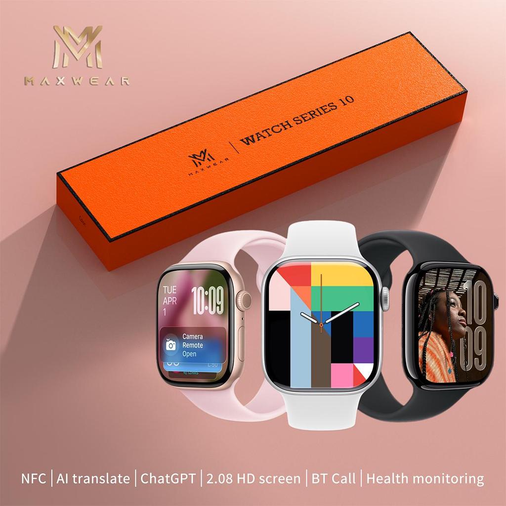 Maxwear AI Reloj ChatGPT series 10 con Pantalla de 2.07 Pulgadas ...