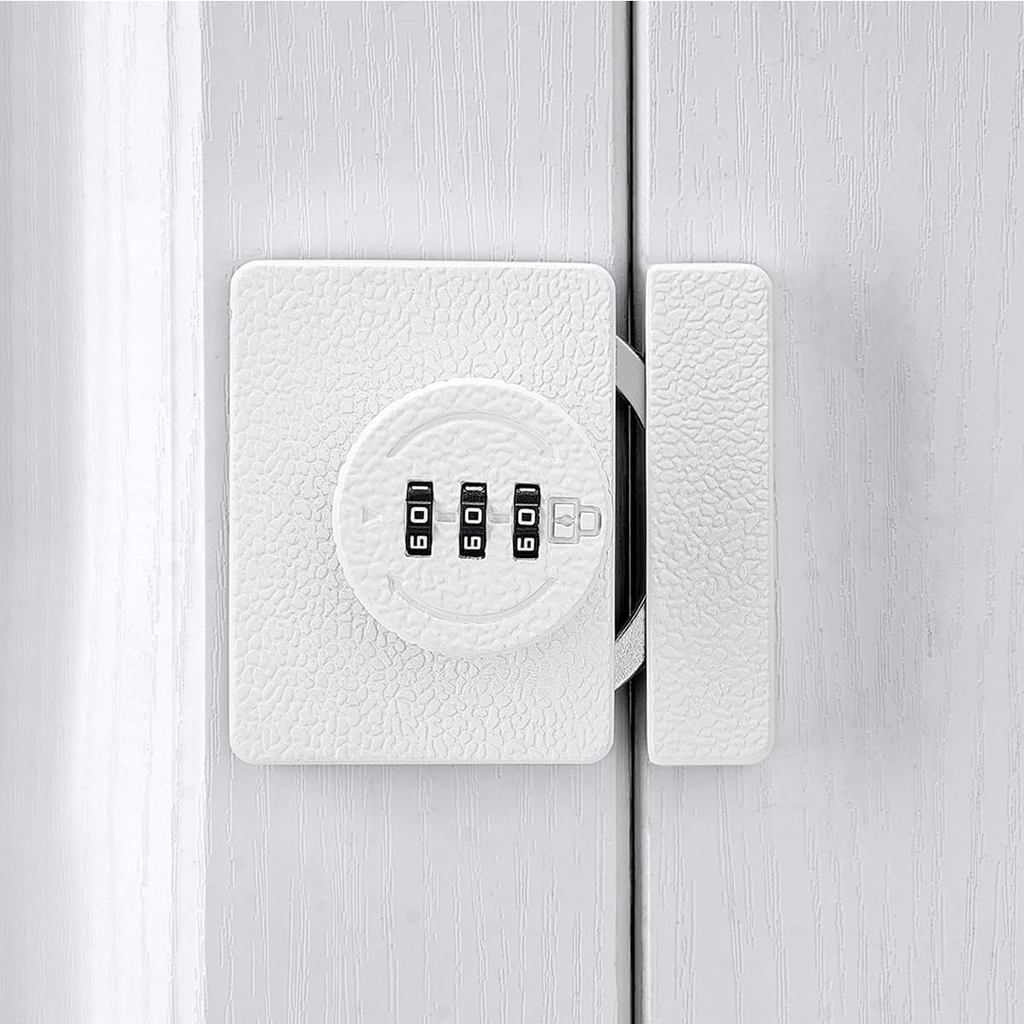 White Cabinet Lock,3 Digit Password Keyless,Anti Pry Mechanical ...