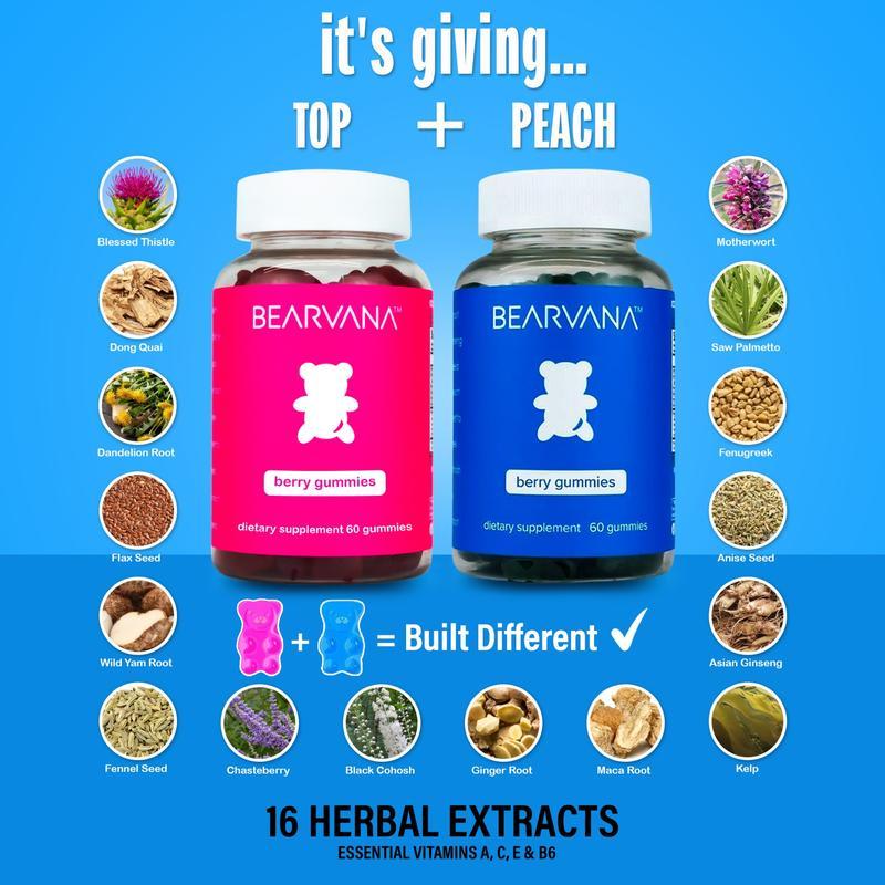 Paquete combinado de gomitas BEARVANA - Ayuda de fitness - Suplemento ...