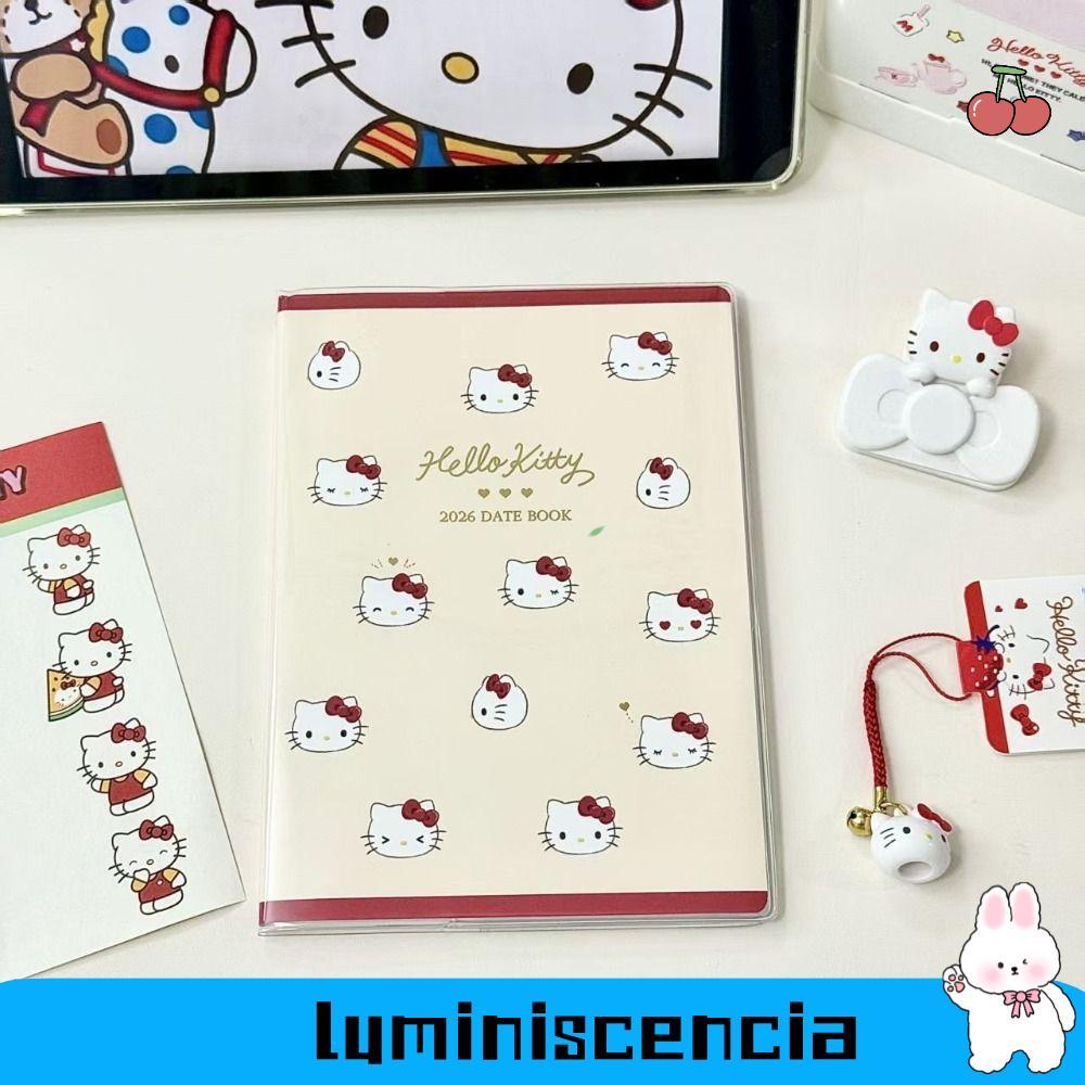 LUMINISCENCIA Hello Kitty 2026 Planificador , Libro De Agenda De Página ...