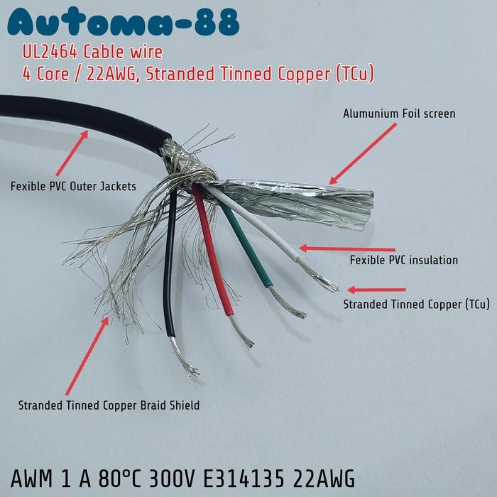 Venta Al Por Menor 1 Metro UL-2464 Cable De Control De Instrumentos ...