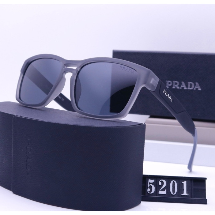 PRADA Temple Logo Gafas De Sol Cuadradas Reino Unido | Shopee México