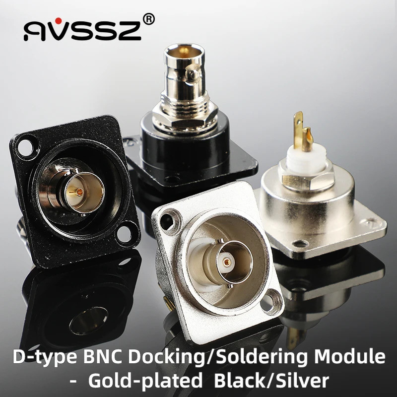 AVSSZ Tipo D 75 ohm BNC SD SDI Conectores Coaxiales De Vídeo De Doble ...