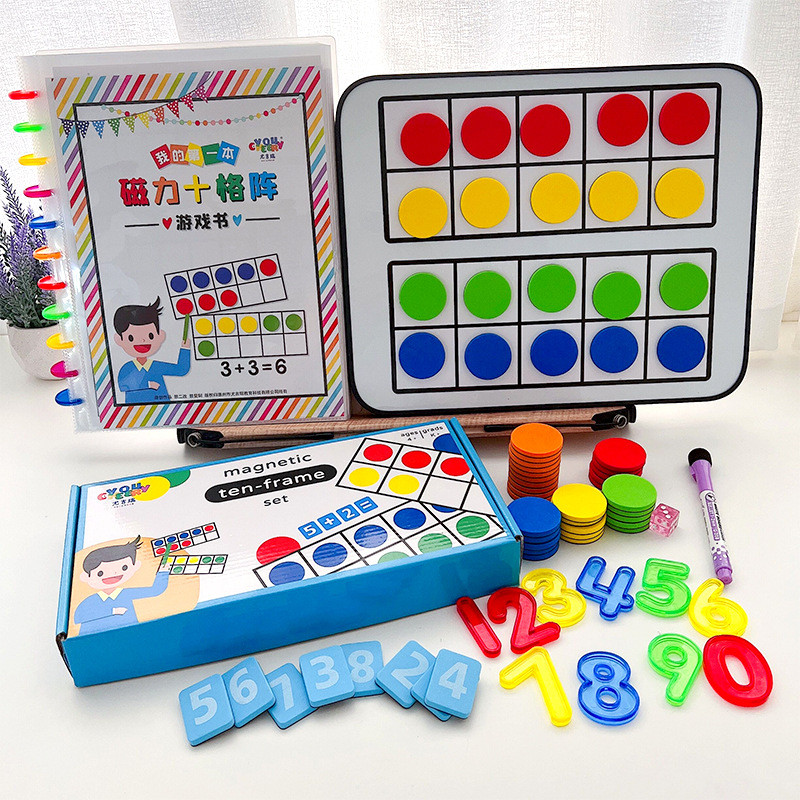 Libro de Juego de Suma y Resta Marco Magnético de Diez Matemáticas ...