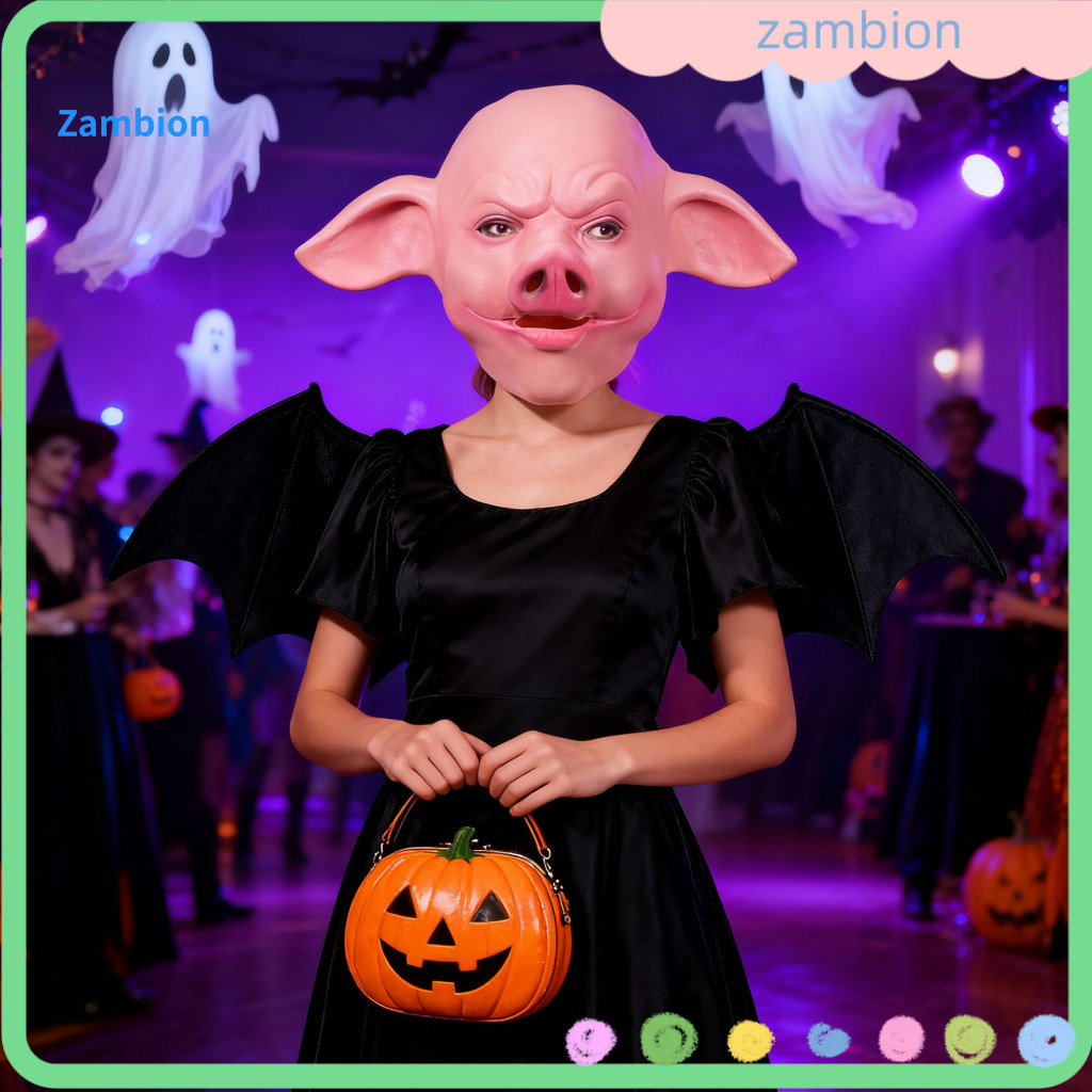 Esta Máscara De Cabeza De Cerdo De Terror De Halloween Cuenta Con ...