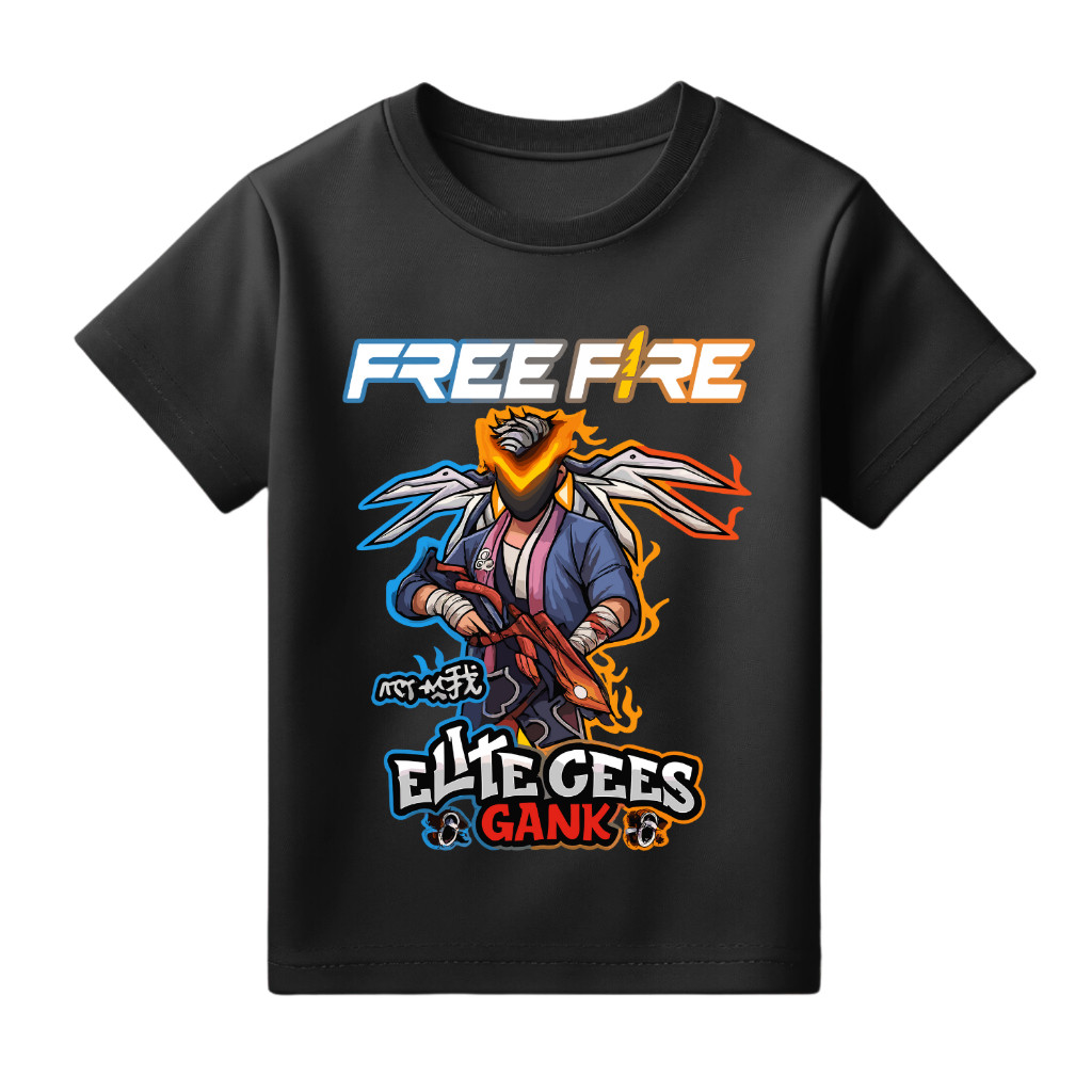 Free Fire Elite Cees Gank Personaje Camiseta Distro Para Niños-FreeFire ...