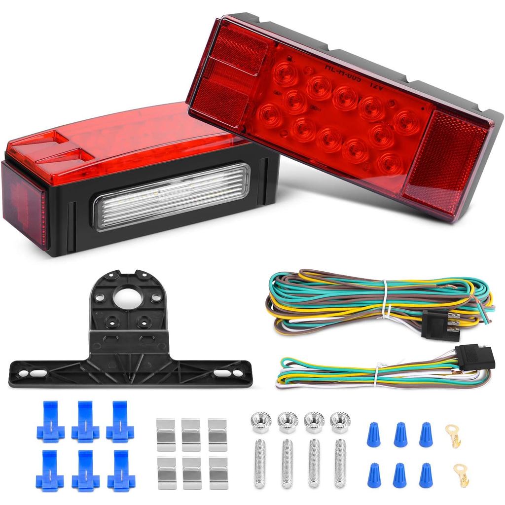 Kit sumergible Nilight TL-20 de 2 piezas, luz LED rectangular de bajo ...
