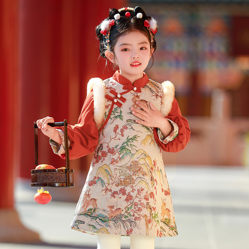 Hanfu Niñas Otoño Invierno Nuevos Productos 2025 Año De La Serpiente ...