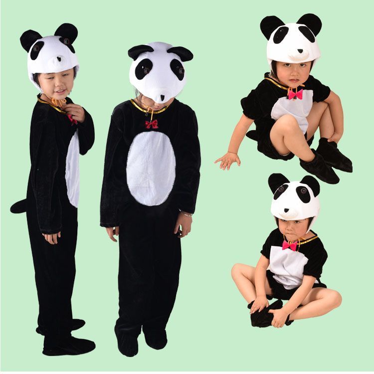 Día De Año Nuevo Panda Rendimiento Traje Niños Animal Rendimiento Traje ...