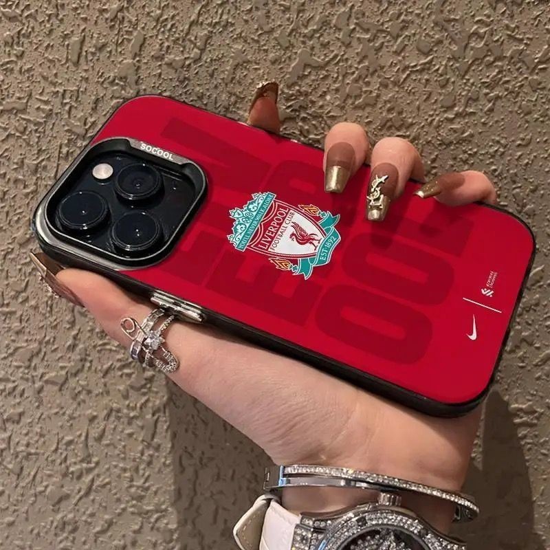 Funda De Teléfono Con El Logotipo Del Equipo De Liverpool, Color Plata ...