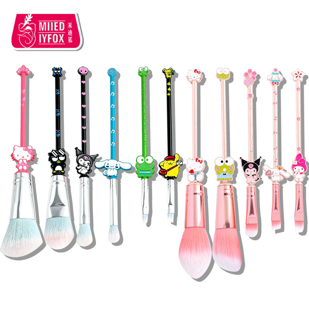 Midi Fox Hello Kitty Pinceles De Maquillaje Kuromi Pincel De Sombra De ...