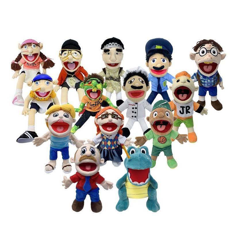 Marioneta De Mano De Dibujos Animados Jeff Juguete De Peluche Suave Y ...
