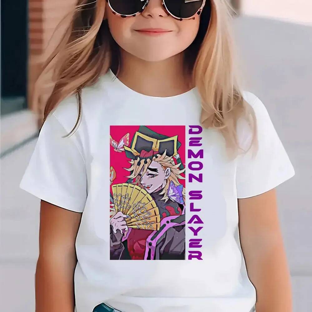 Demon Slayer Infinity Castle Niños top tees Chica 80s hip hop ...