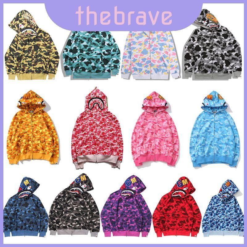 Sudadera Con Capucha De Impresión Transpirable Shark Bape Con Diseño De ...