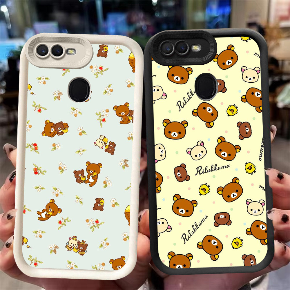 PUTIH HITAM XI35 Rilakkuma Carcasa Para OPPO A12s A3S A12 Realme C2 F9 ...