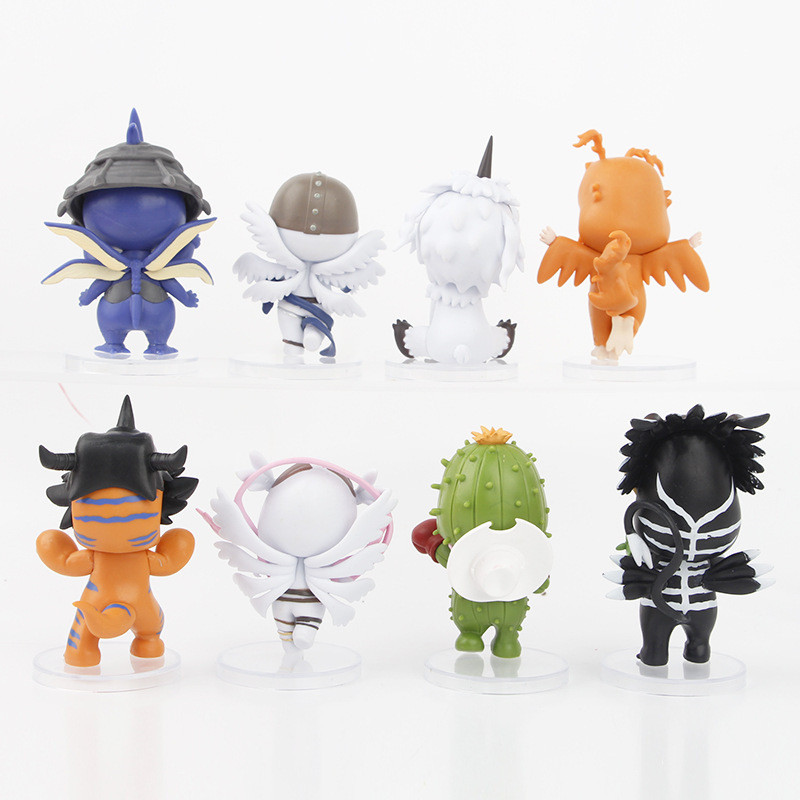 8 Digimon Figuras 2 Generaciones Yagumon Mecánica Tiranosaurio Bestia V ...