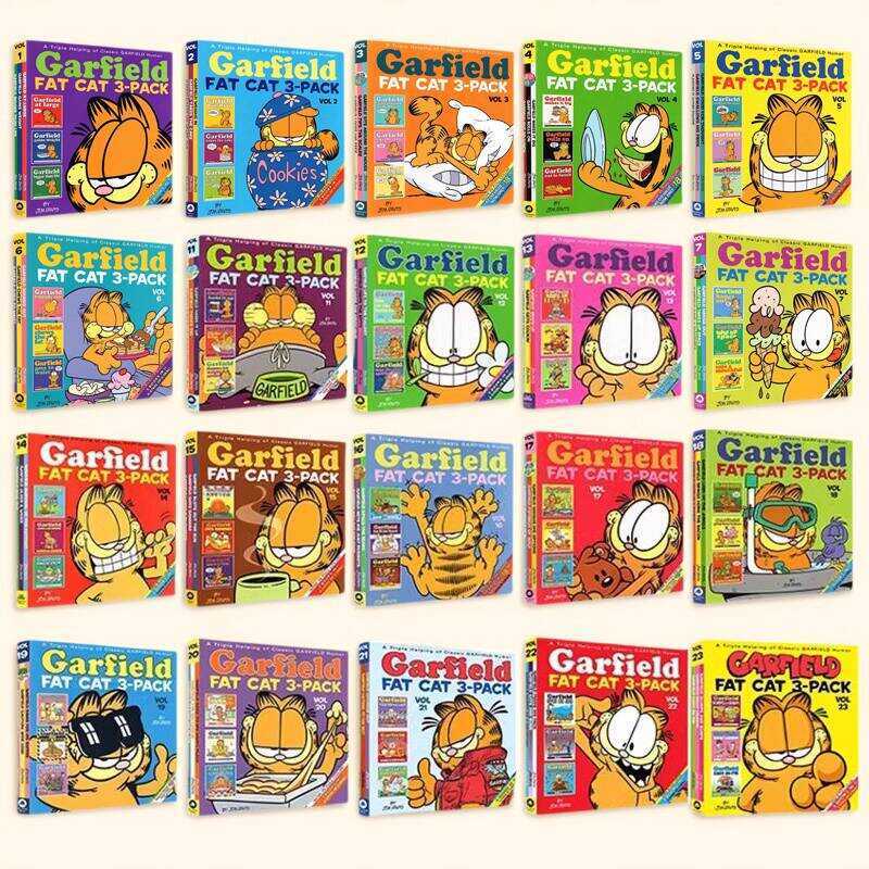 Garfield Gato Gordo 3 Pack Clásico Divertido Humor Cómics Libro De ...